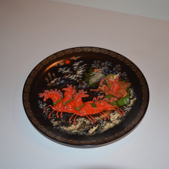 Lukomorya | Art | Collectible Russian Legend Plate 4 Of 4 In Series ...